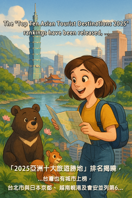 [Repost] This Taiwanese city makes the list! Asia's top ten tourist ...